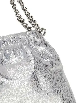 Stella McCartney Falabella Mini Drawstring Tote - Silver