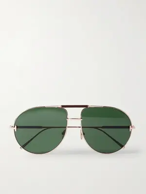 TOM FORD Lou Aviator-style Sunglasses - Gold