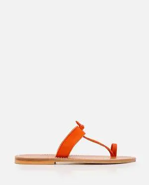K.JACQUES Ganges Leather Sandals - Orange