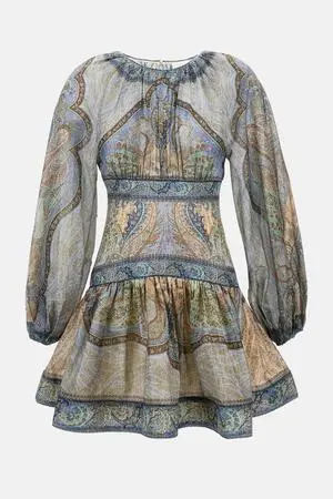 Zimmermann Puff Sleeve Mini Dresses
