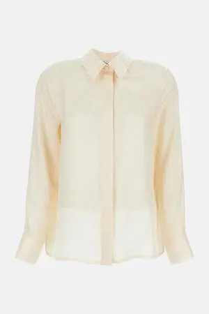 Fendi Ff Crepe Satin Shirt