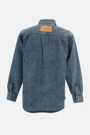 JW Anderson Camicia In Jeans Oversized - Blu