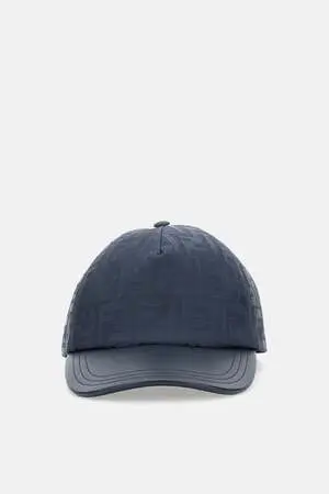 Fendi Ff Patterned Cotton Baseball Cap - Blue