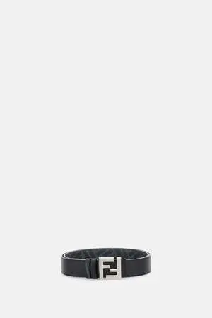 Fendi FF Buckle Leather Belt Nero