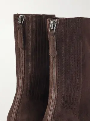 AQUAZZURA Saint Honoré 50 Suede Ankle Boots
