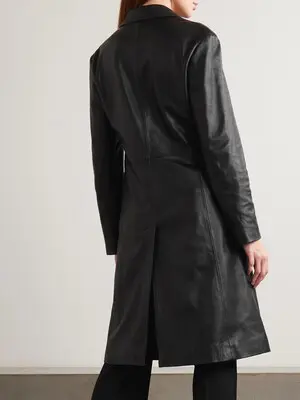 Balenciaga Paneled Leather Coat