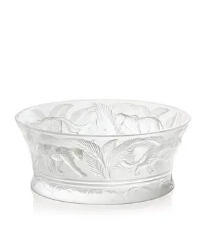 Lalique Crystal Jungle Bowl - Clear