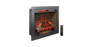 FLYNAMA 28 Inch Infrared Electric Fireplace With Removable Trim Kit Insert - No Color