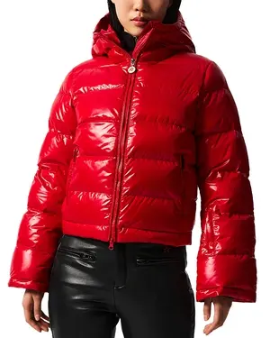 Perfect Moment Polar Flare Down Ski Jacket - Red