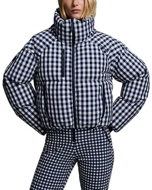 Cordova Cortina Down Ski Jacket - Indigo Gingham