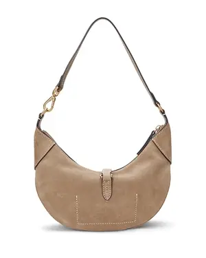 Polo Ralph Lauren Polo Id Mini Suede Shoulder Bag - Clay