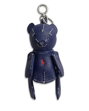 Polo Ralph Lauren Polo Bear Leather Bag Charm - Ink