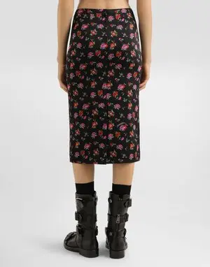 Dolce & Gabbana Floral-print Straight Skirt - Multicolor