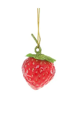 CODY FOSTER & CO Farm Fresh Strawberry Ornament In Red - N,a
