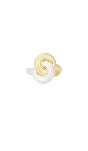 UNCOMMON MATTERS Cumulus Knot Ring - Silver & Gold
