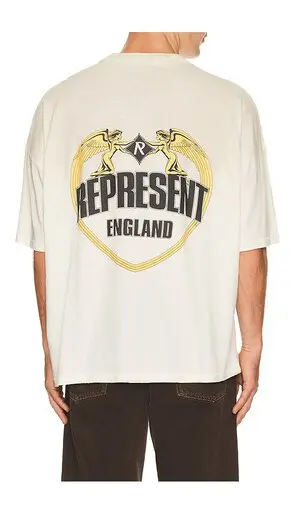 REPRESENT Angel Border Tee In White