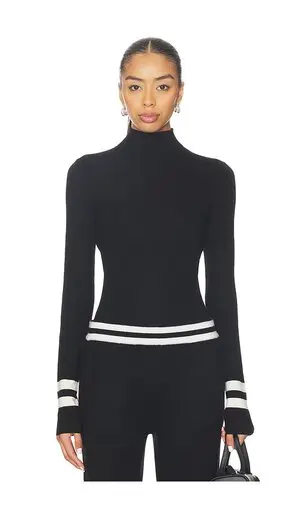 Black White Striped Turtlenecks
