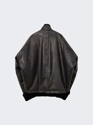 Mihara Yasuhiro Vegan Boa Leather Jacket - Black