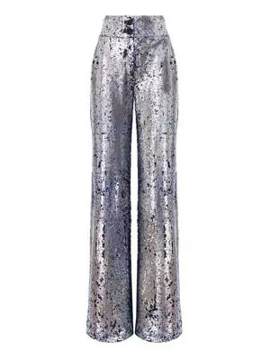 MITILIANE COUTURE Button-sequin Wide Leg Trousers