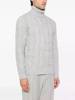 Eleventy Cable-knit Turtleneck Sweater