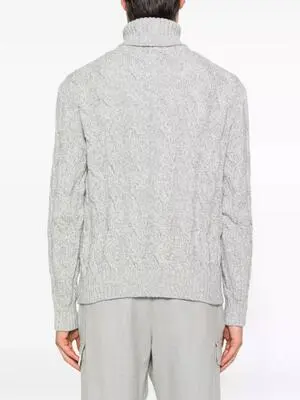 Eleventy Cable-knit Turtleneck Sweater