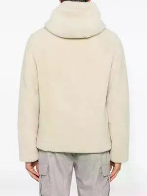 Eleventy Hooded Shearling Jacket