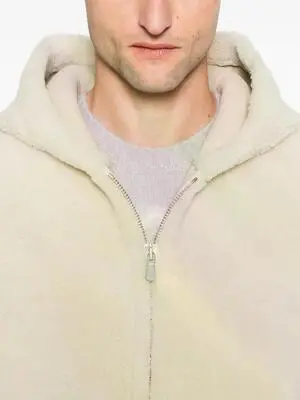 Eleventy Hooded Shearling Jacket