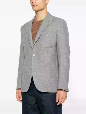 Eleventy Single-breasted Blazer - Grey