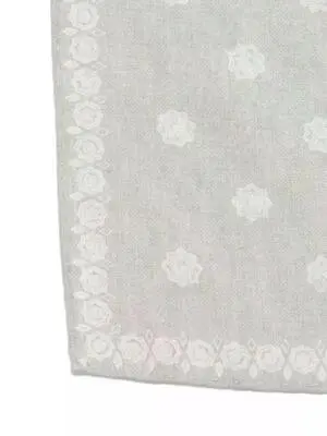Eleventy Floral-pattern Pocket Square - Grey