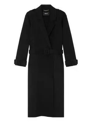 Versace Belted Wool And Cashmere Blend Coat