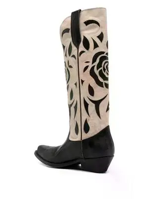 GOLDEN GOOSE 40mm Wish Star Embroidered Cowboy Boots