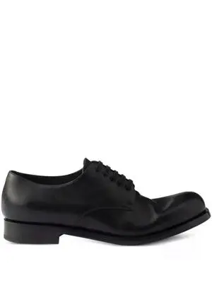 Prada Laced Leather Derby Shoes