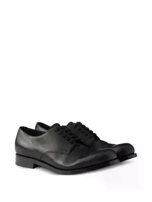 Prada Laced Leather Derby Shoes