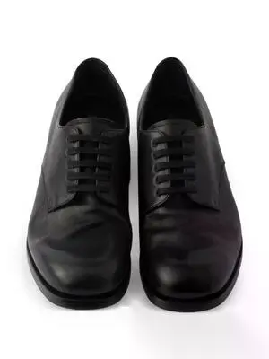 Prada Laced Leather Derby Shoes