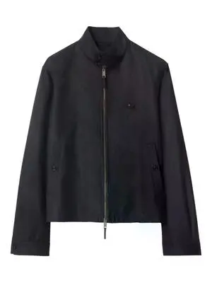 Burberry Zip-up Wool Shirt Jacket - Blue