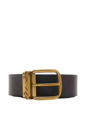 Burberry Reversible Check Buckle Belt - Brown