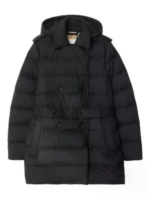 Burberry Hooded Belted Puffer Jacket