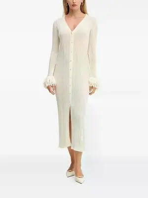 SIMONA CORSELLINI Ribbed Knit Midi Dress