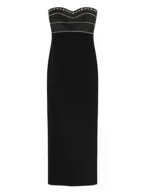 Versace Studded Strapless Maxi Dress
