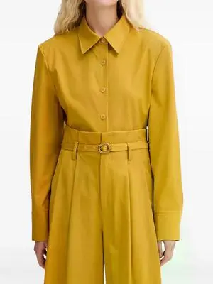 ISABELLE BLANCHE Button-up Classic-collar Shirt - Yellow