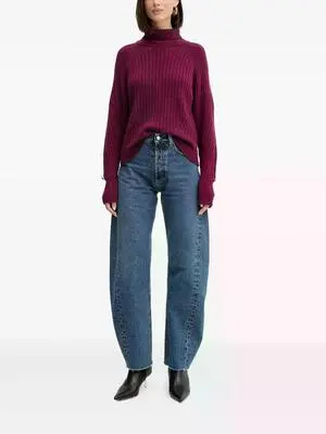 SIMONA CORSELLINI Turtleneck Ribbed Sweater