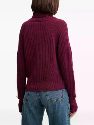 SIMONA CORSELLINI Turtleneck Ribbed Sweater