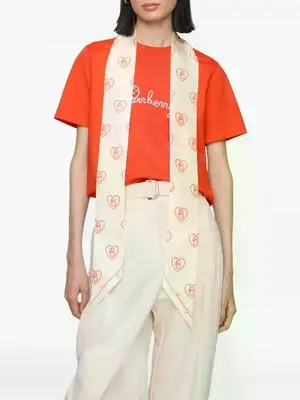 Burberry B Heart Silk Skinny Scarf
