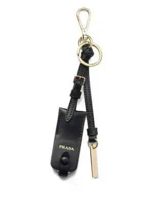Prada Mirror-case Keychain - Black
