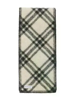 Burberry Checked Scarf - Black