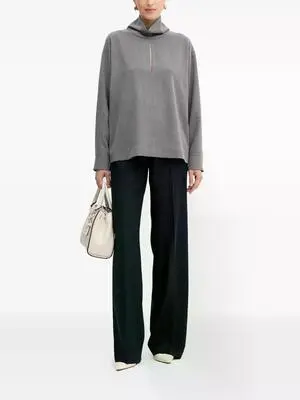SIMONA CORSELLINI Keyhole Turtleneck Top