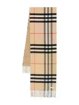Burberry Double-sided Cashmere Scarf - Neutrals