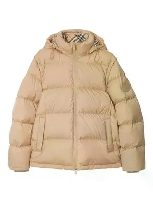 Burberry Detachable Sleeve Puffer Jacket - Neutrals