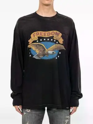 KAMIYA Eagle-graphic Long-sleeved Sweatshirt