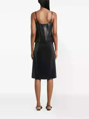 COURREGES Logo-embroidered Midi Skirt